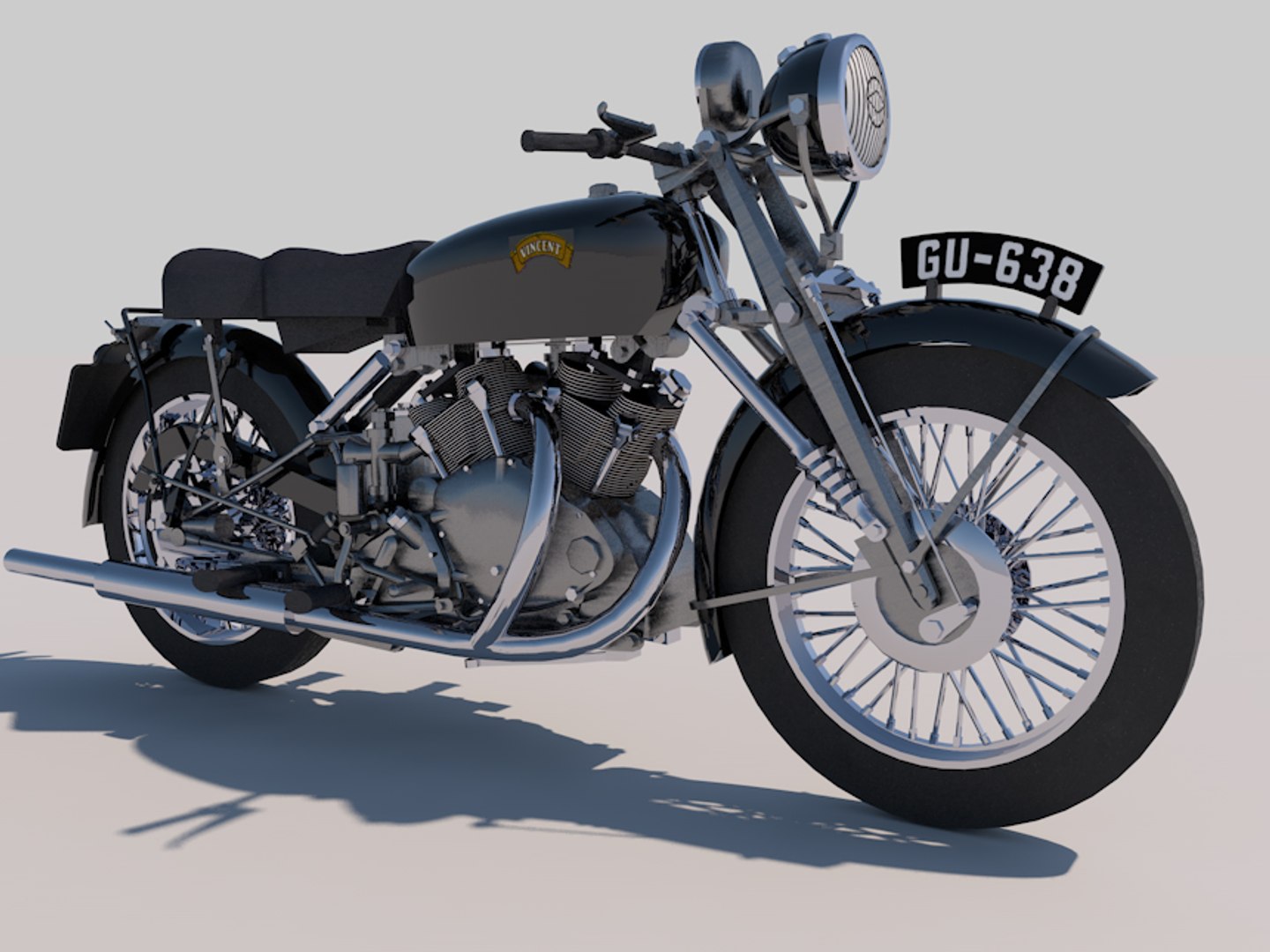 Dxf Vincent Black Shadow 1949