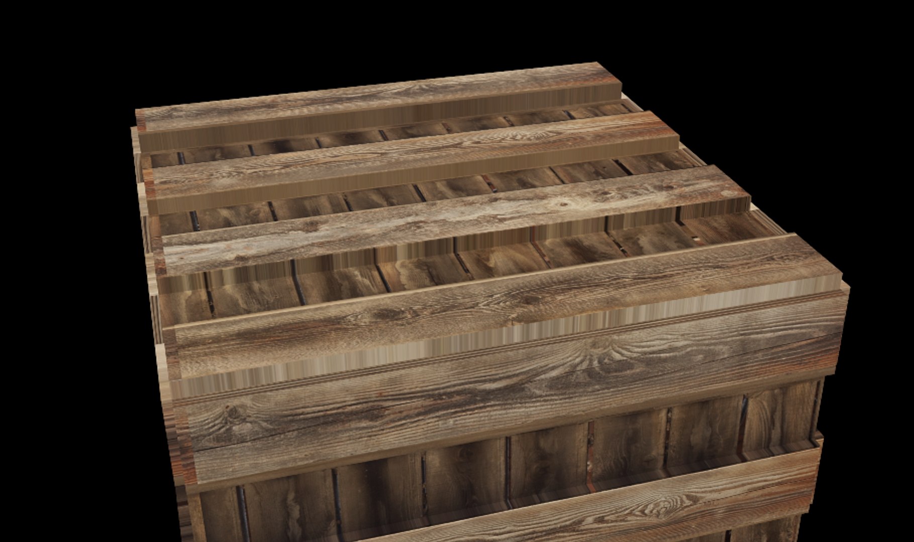 3ds Max Wooden Box