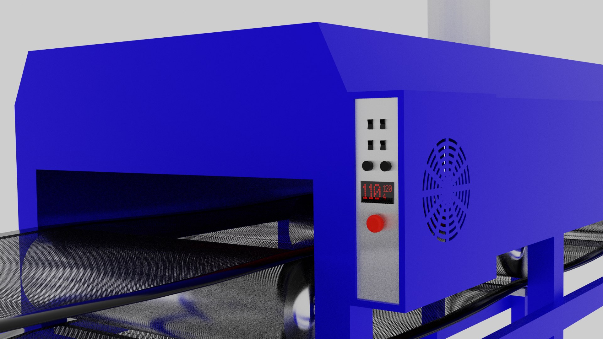 Screen Printing Curing Tunnel 3D Model - TurboSquid 2046868