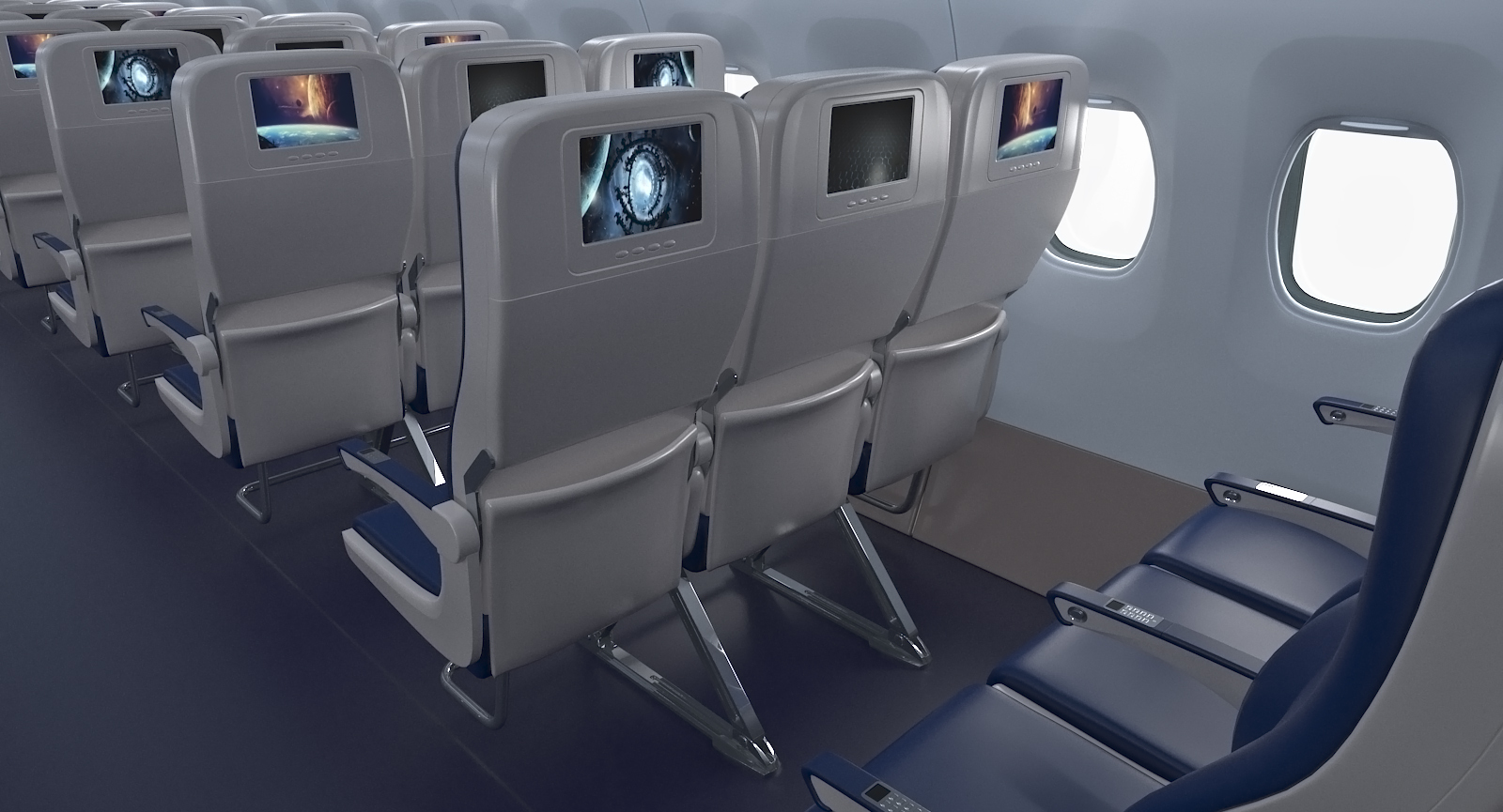 Boeing 737 interior 3D model - TurboSquid 1191819