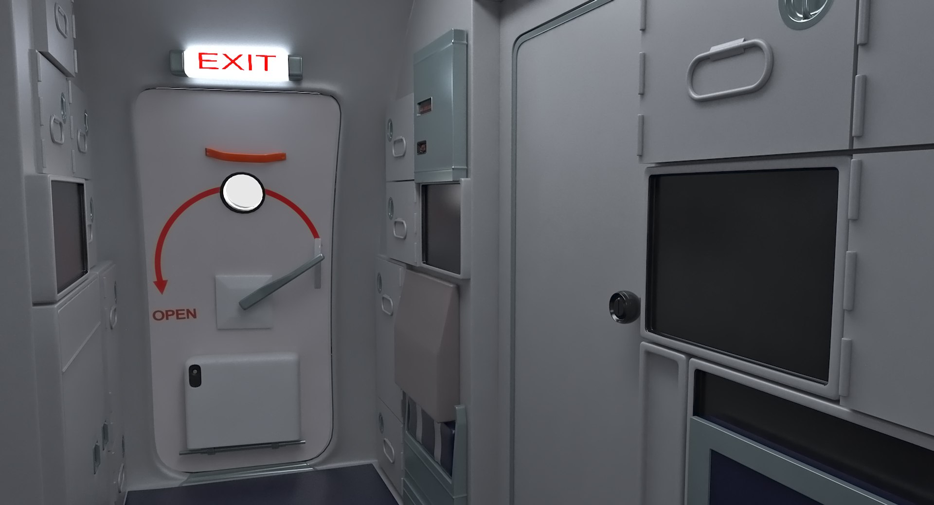 Boeing 737 interior 3D model - TurboSquid 1191819