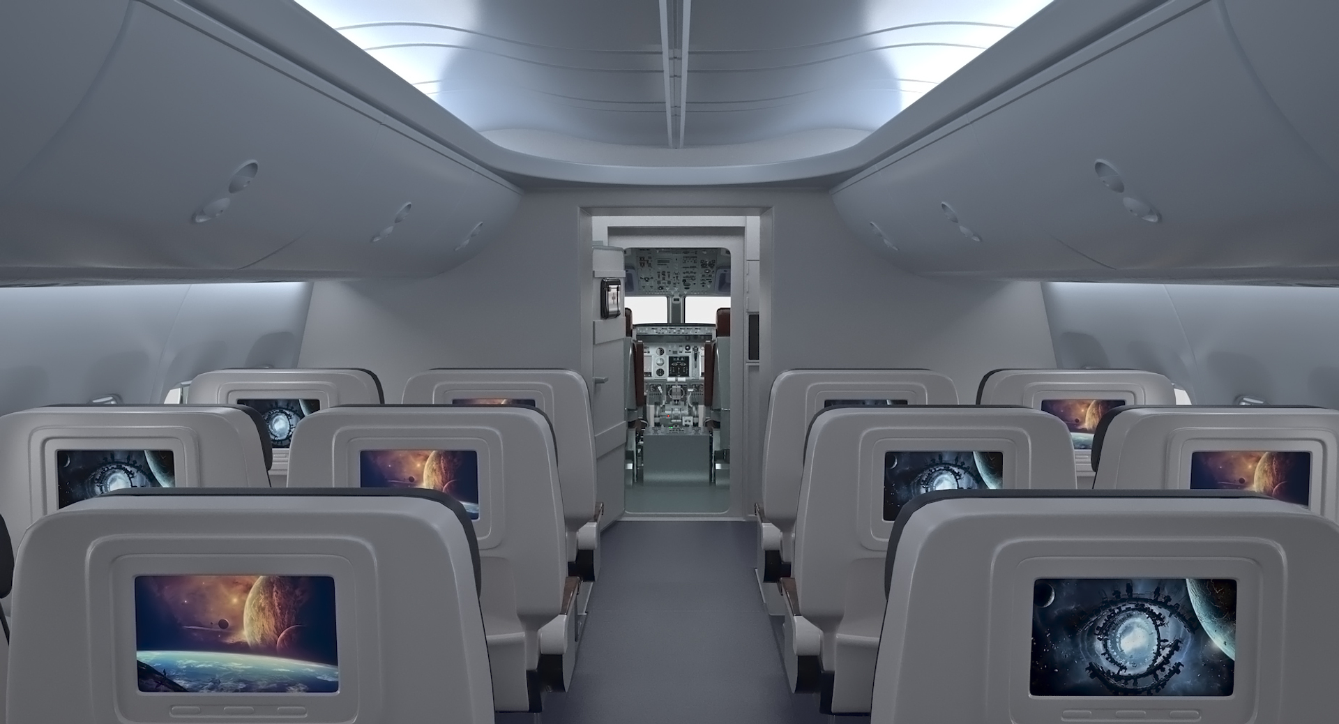 Boeing 737 interior 3D model - TurboSquid 1191819