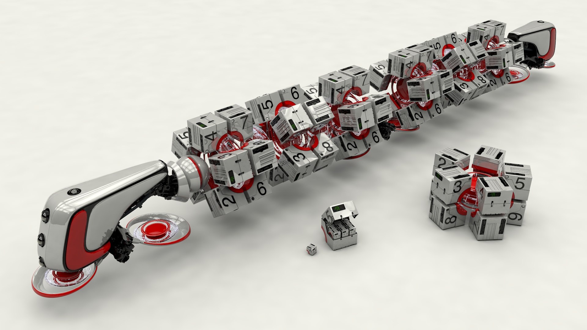 3d Spaceship Train