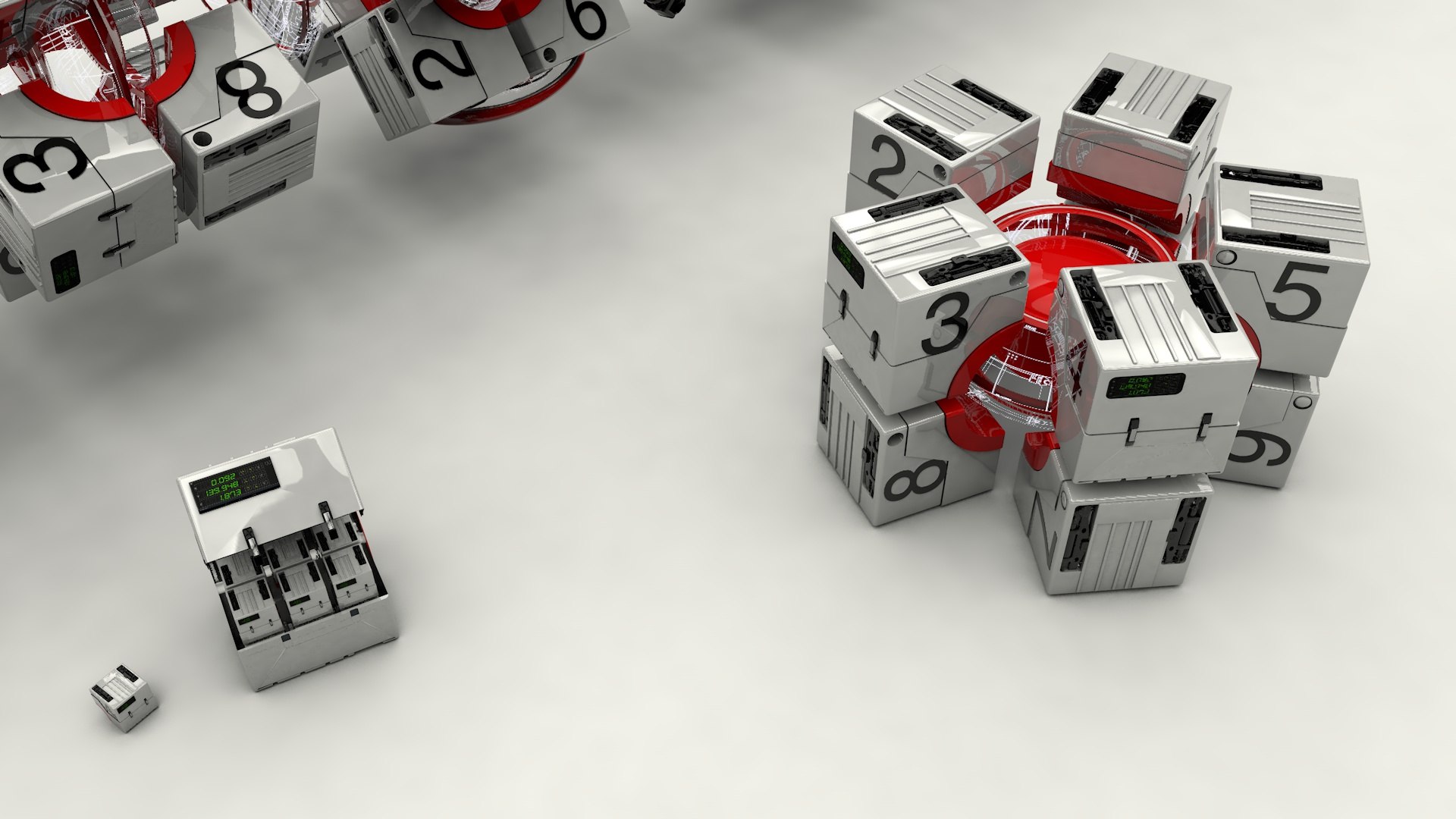 3d Spaceship Train