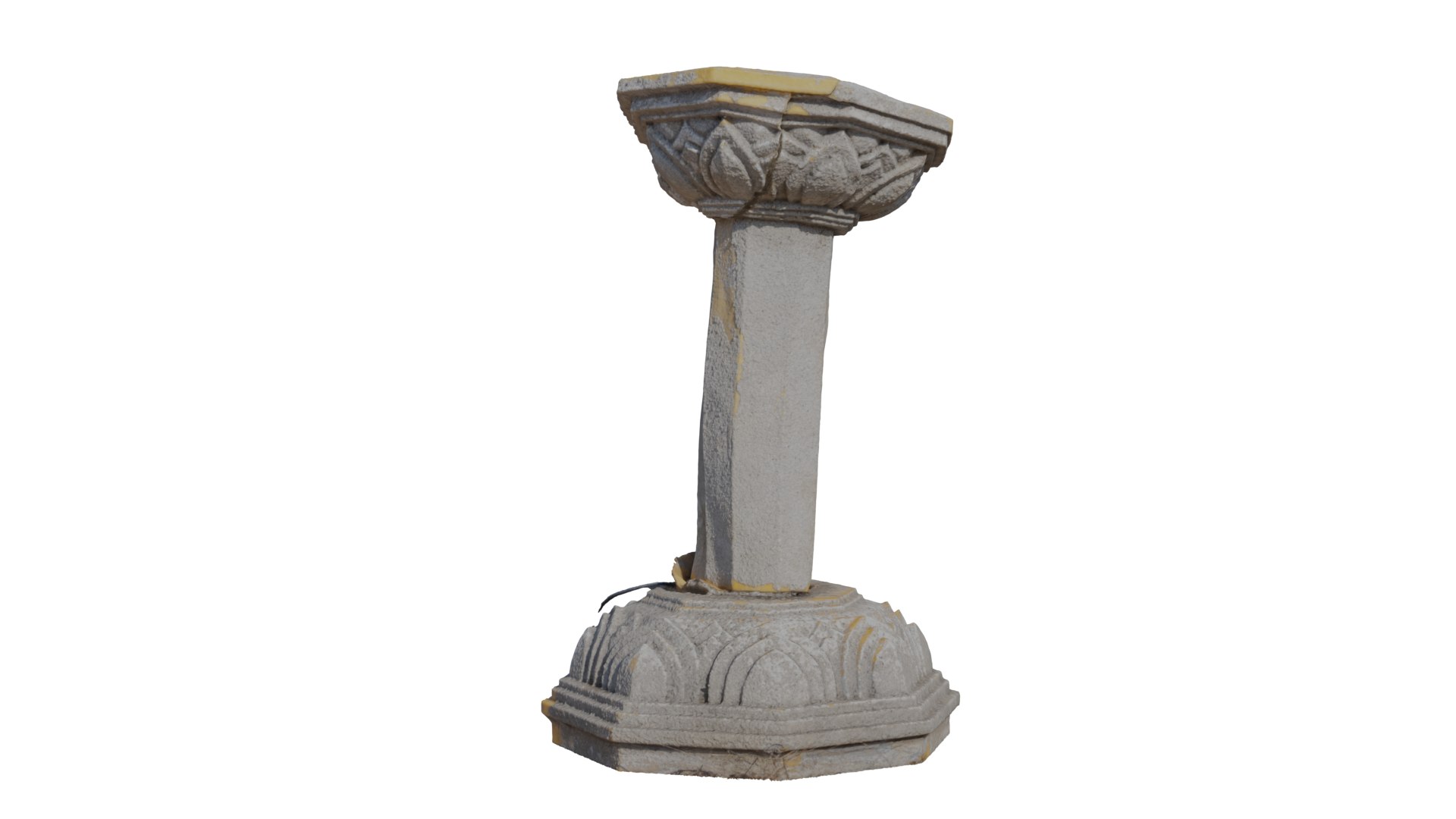 3D Stone Lantern Column Model - TurboSquid 2152488