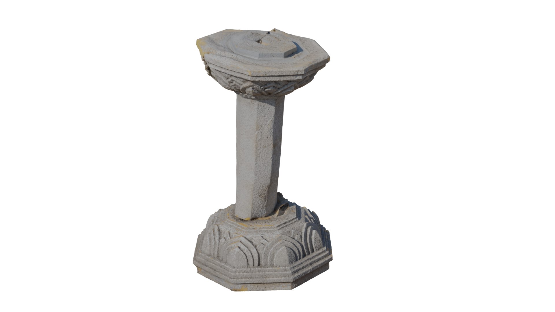 3D Stone Lantern Column Model - TurboSquid 2152488