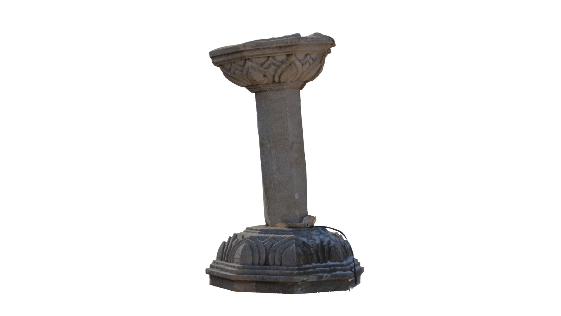 3D Stone Lantern Column Model - TurboSquid 2152488