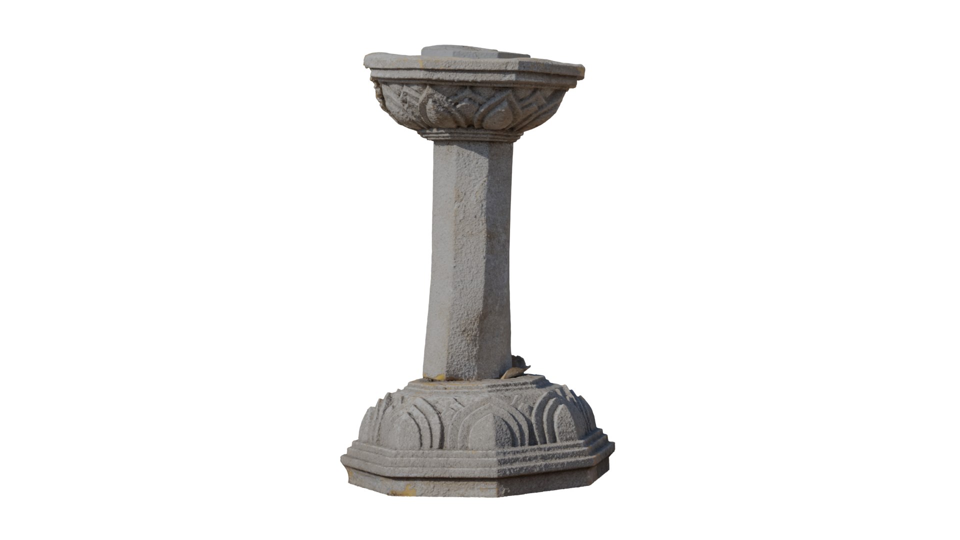 3D Stone Lantern Column Model - TurboSquid 2152488
