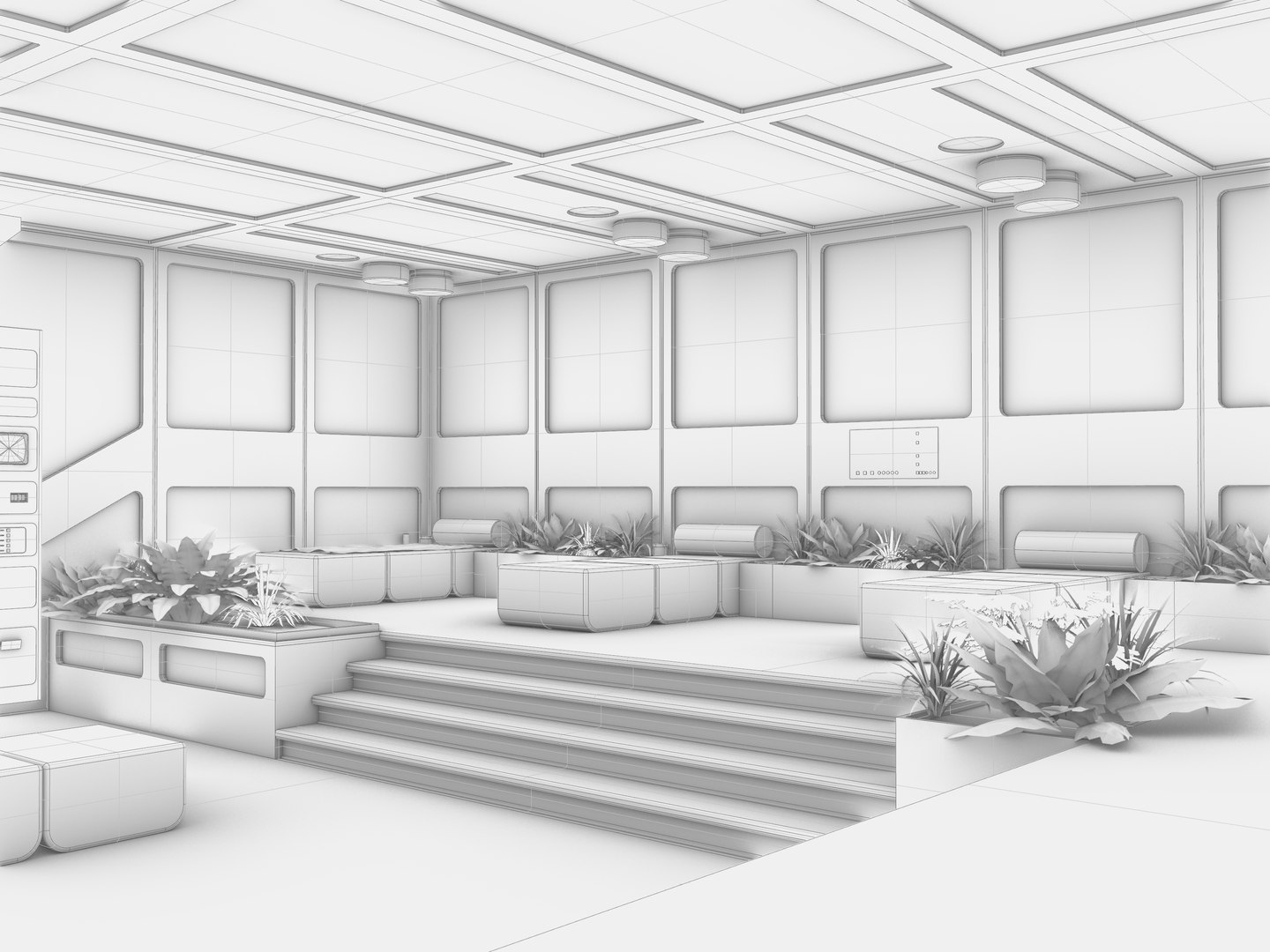 Solarium Area 3D - TurboSquid 2006729