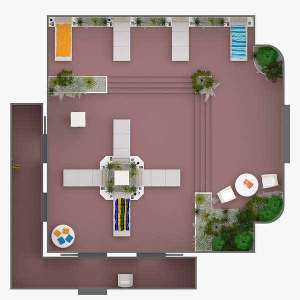 Solarium Area 3D - TurboSquid 2006729