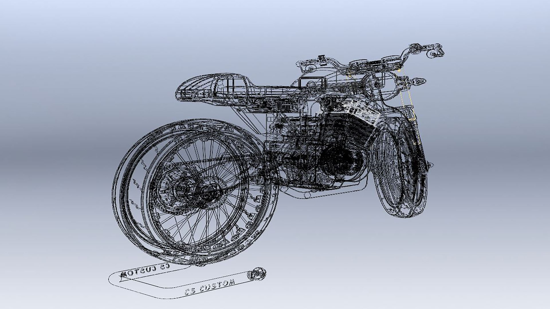 3D Custom Motorcycle Model - TurboSquid 2021393