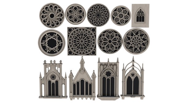 3d gothic architecture