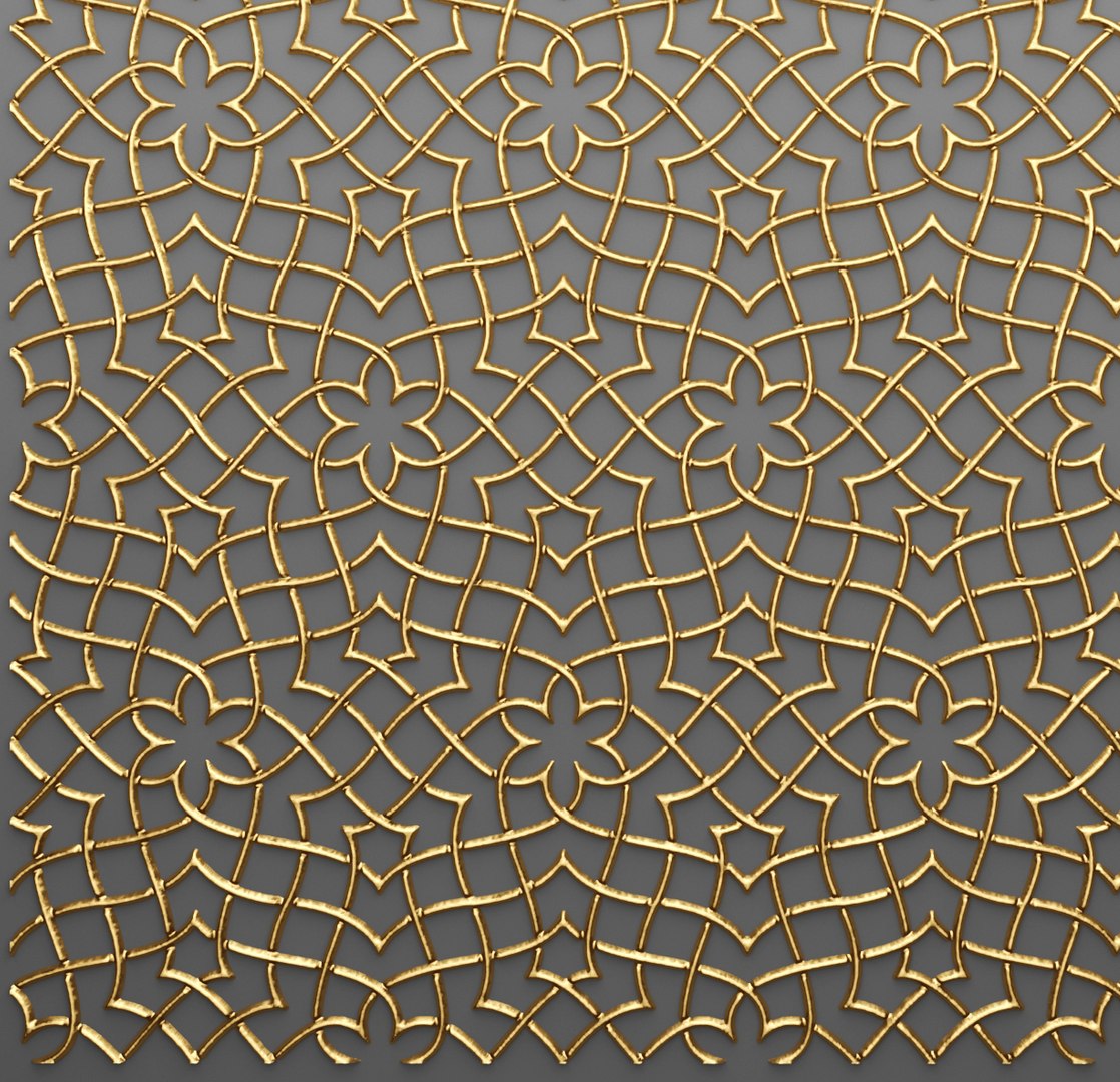 3d Lattice Arab Panel