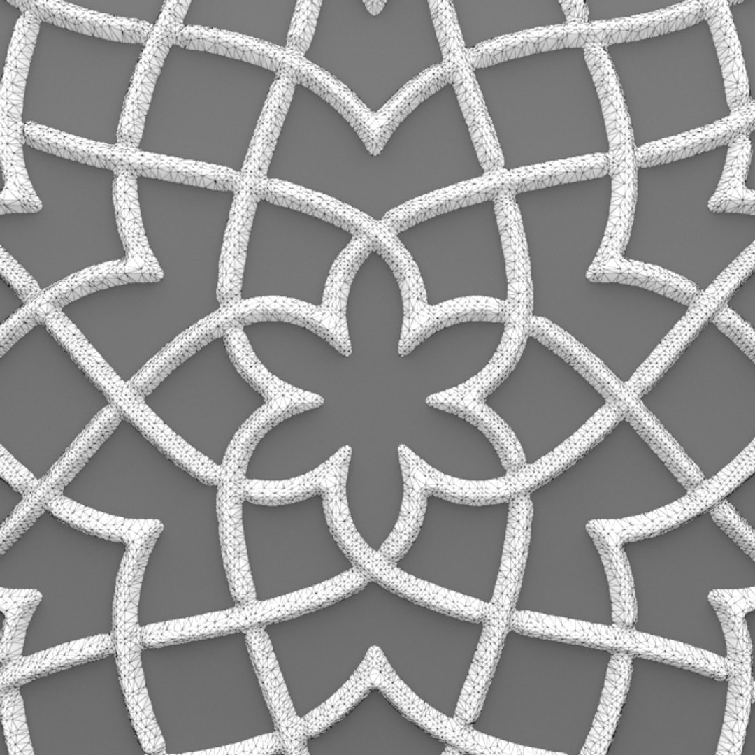 3d Lattice Arab Panel