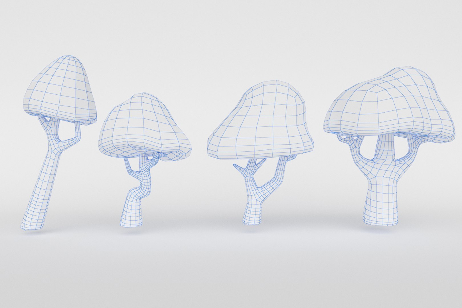 Set Green Trees 3D Model - TurboSquid 1478538