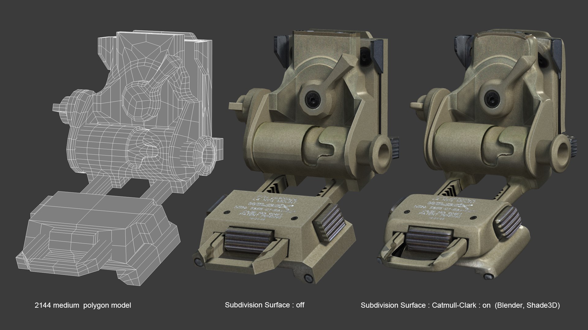 3D Night Vision Mount Model - TurboSquid 1375230