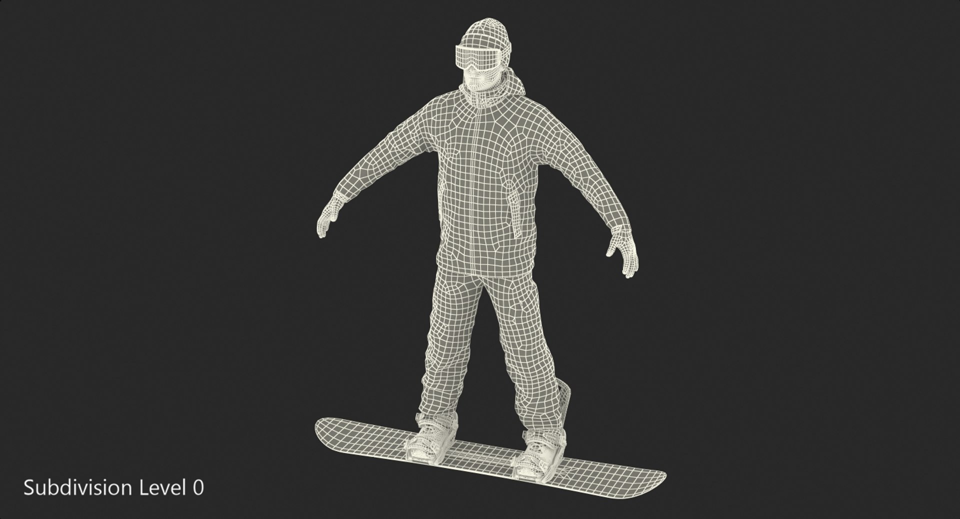 3D snowboarder generic boards snow - TurboSquid 1369367