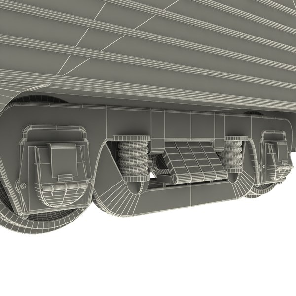 3d model realistic passenger train
