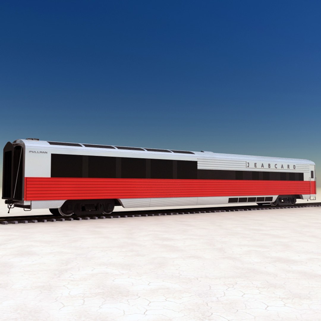 3d Model Realistic Passenger Train
