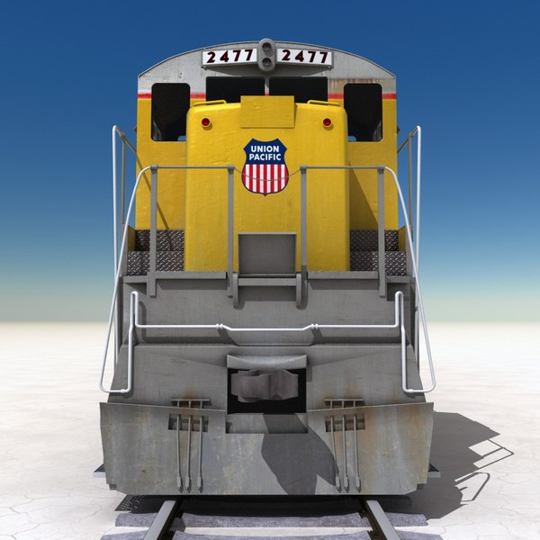 3d model realistic passenger train