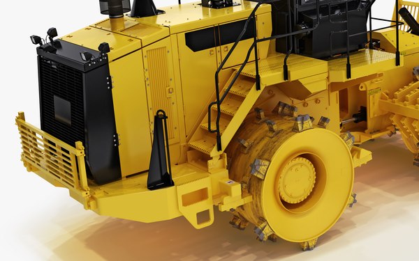 Landfill wheeled bulldozer compactor 3D model - TurboSquid 1692015