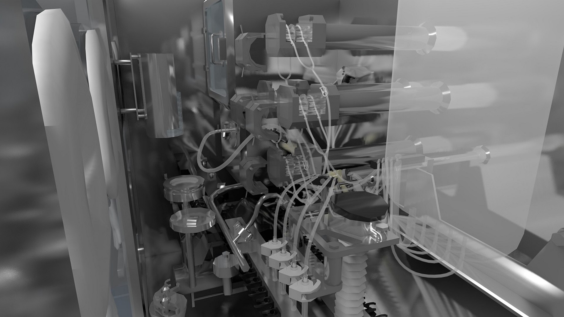 3D Pharmaceutical Isolator Filling Line - TurboSquid 1547715