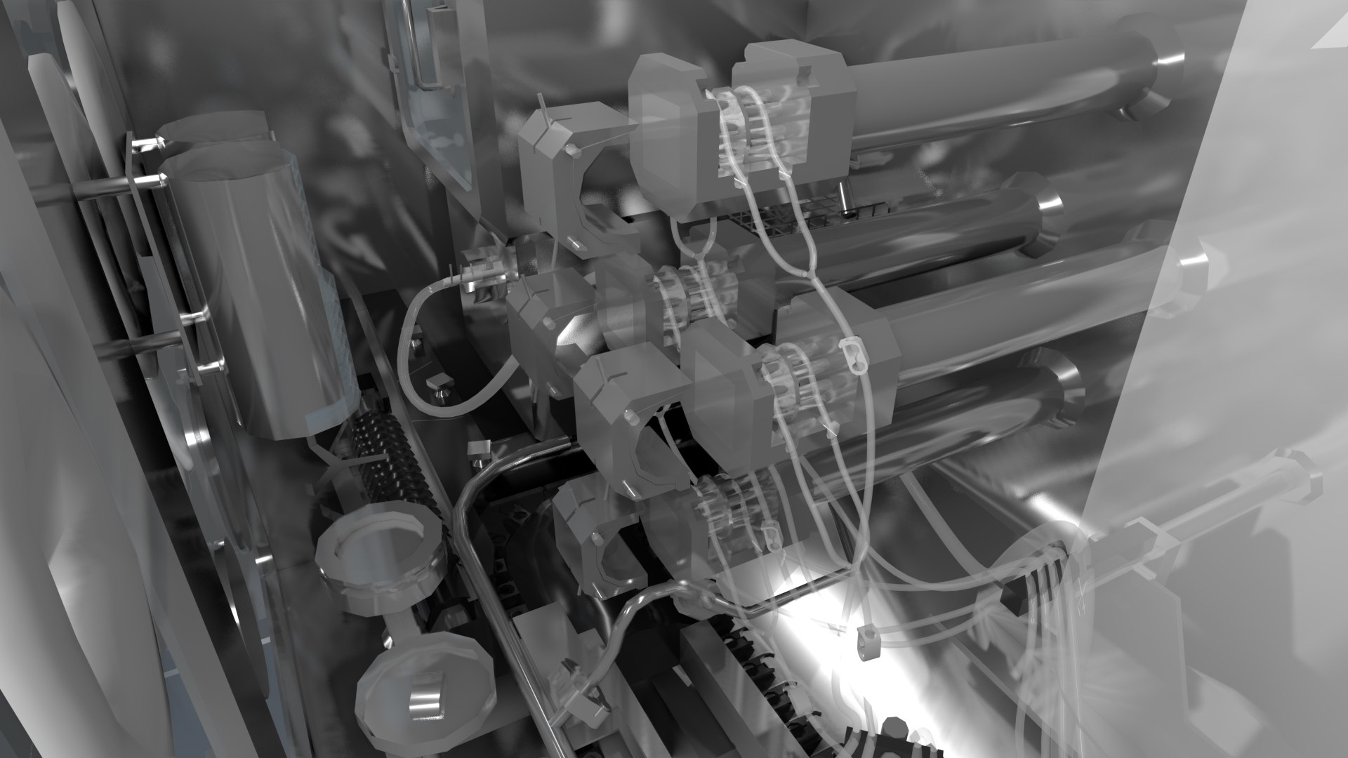 3D Pharmaceutical Isolator Filling Line - TurboSquid 1547715