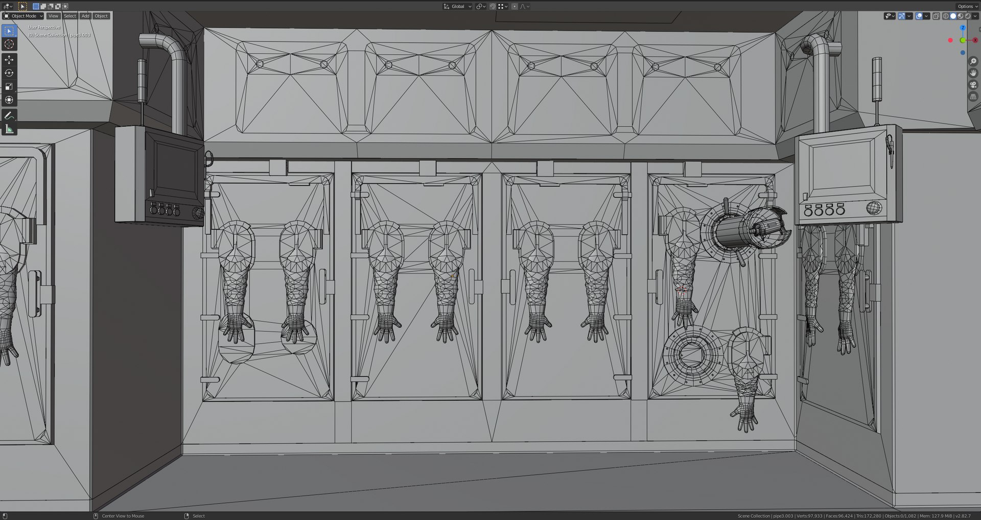 3D Pharmaceutical Isolator Filling Line - TurboSquid 1547715