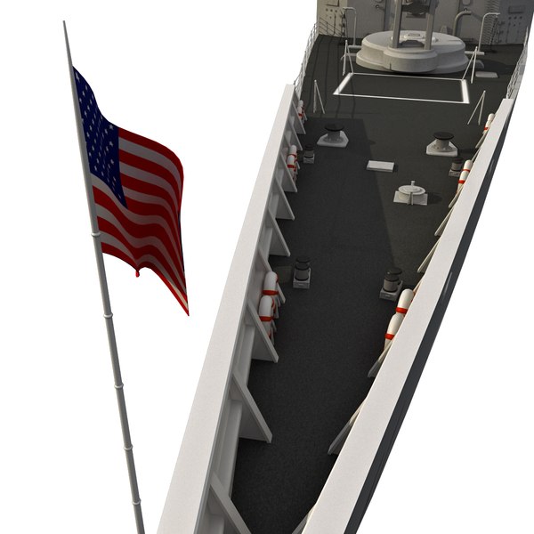 uss oliver hazard perry 3d model