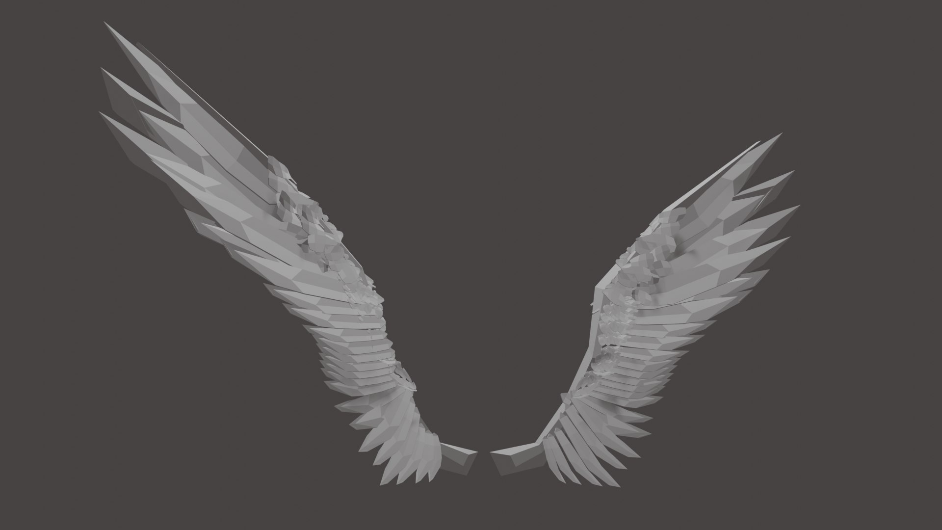 Free Low Poly Angel Wings Model - TurboSquid 2086331