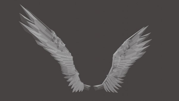 modelo 3d Low Poly Angel Wings gratis - TurboSquid 2086331