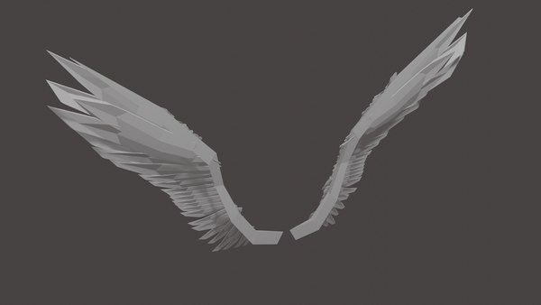 modelo 3d Low Poly Angel Wings gratis - TurboSquid 2086331