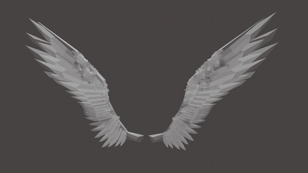 modelo 3d Low Poly Angel Wings gratis - TurboSquid 2086331