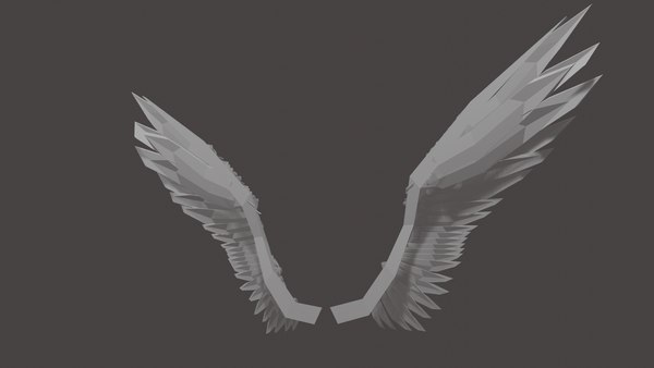 modelo 3d Low Poly Angel Wings gratis - TurboSquid 2086331
