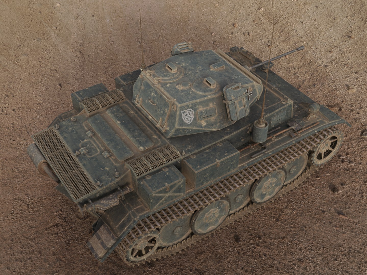 Light Tank Pzkpfw Ii 3d Max