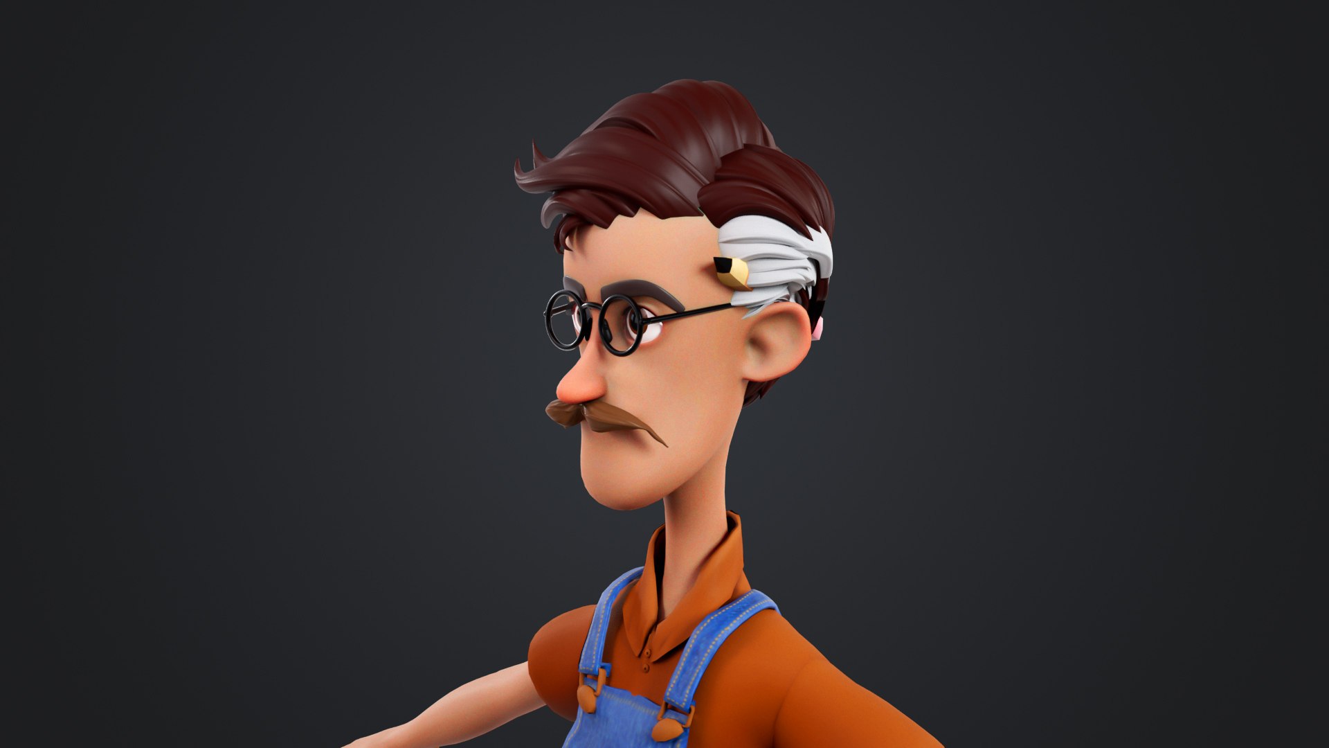 3D Cartoon Repairman Rigged Model - TurboSquid 2352465