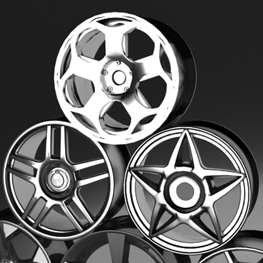 3d Cars Rims Model