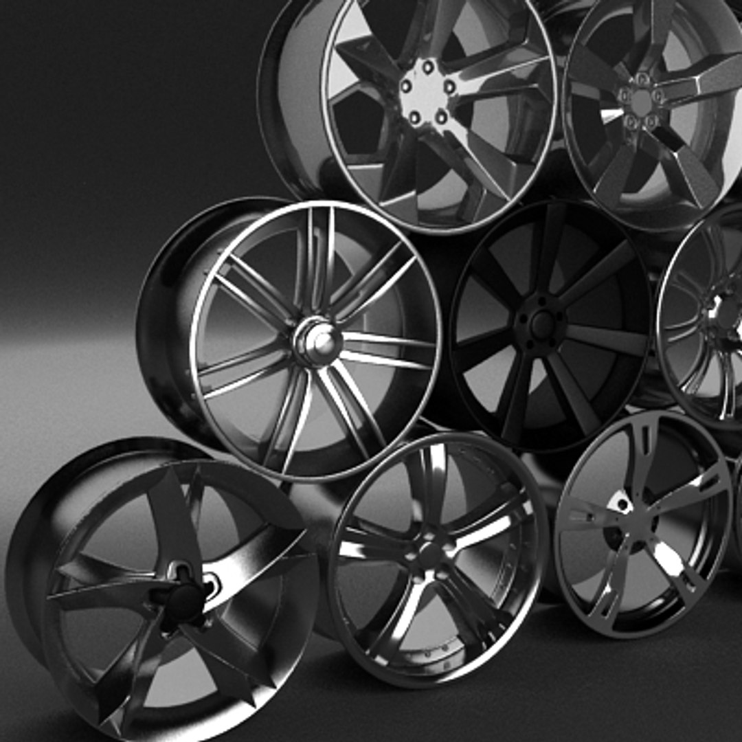 3d Cars Rims Model