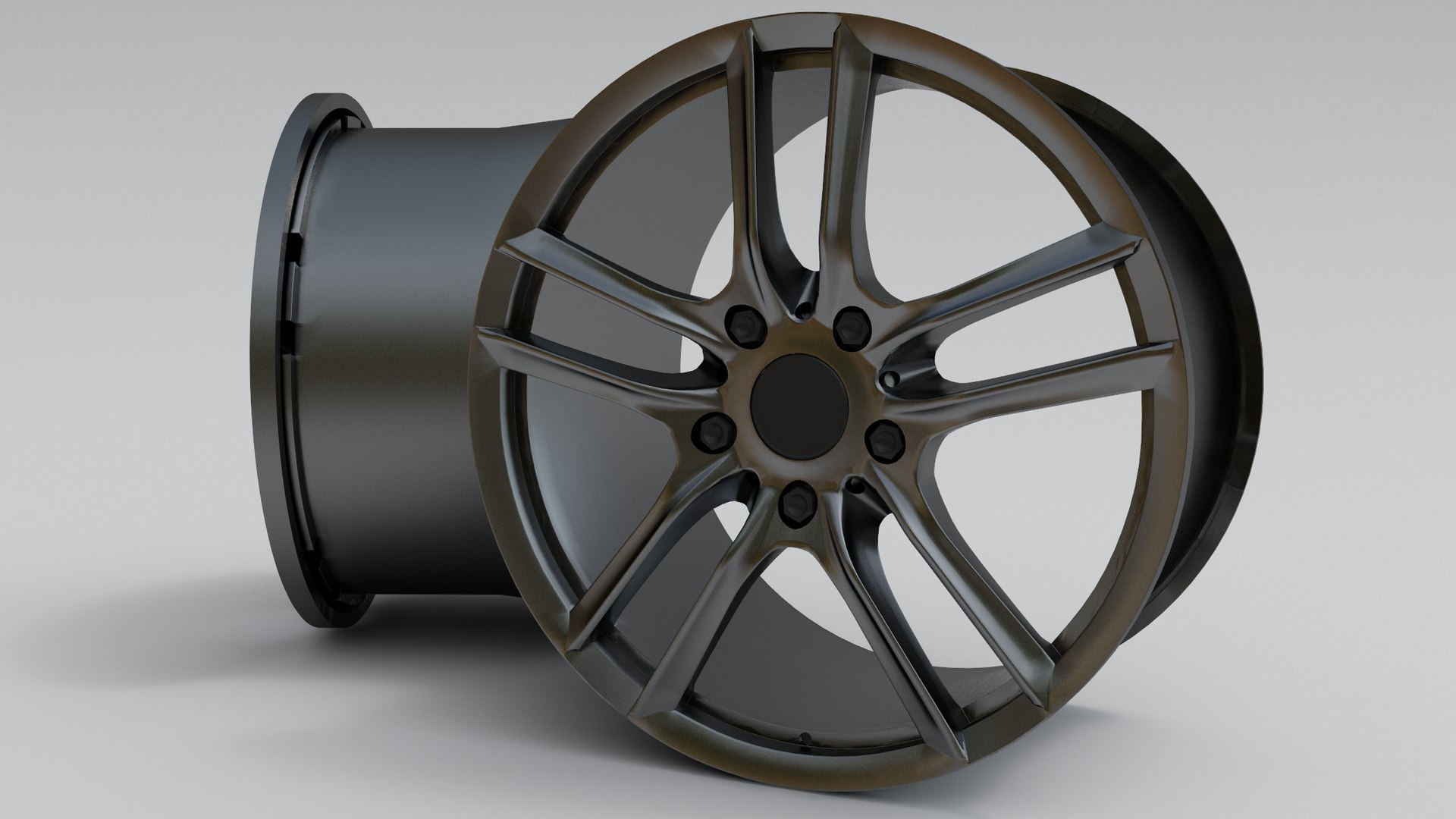 3d model car rim sport