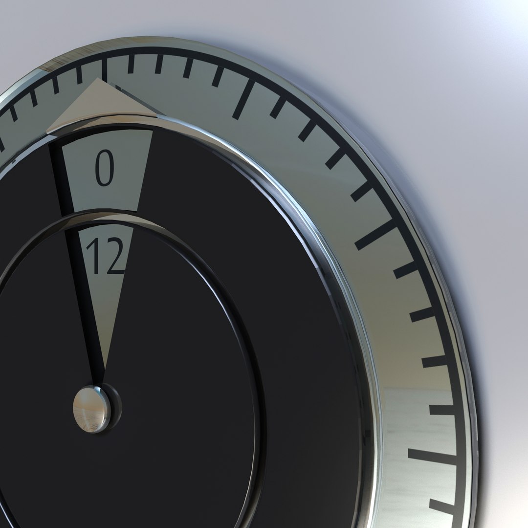 3D Analog-Digital Clock Model - TurboSquid 1981891