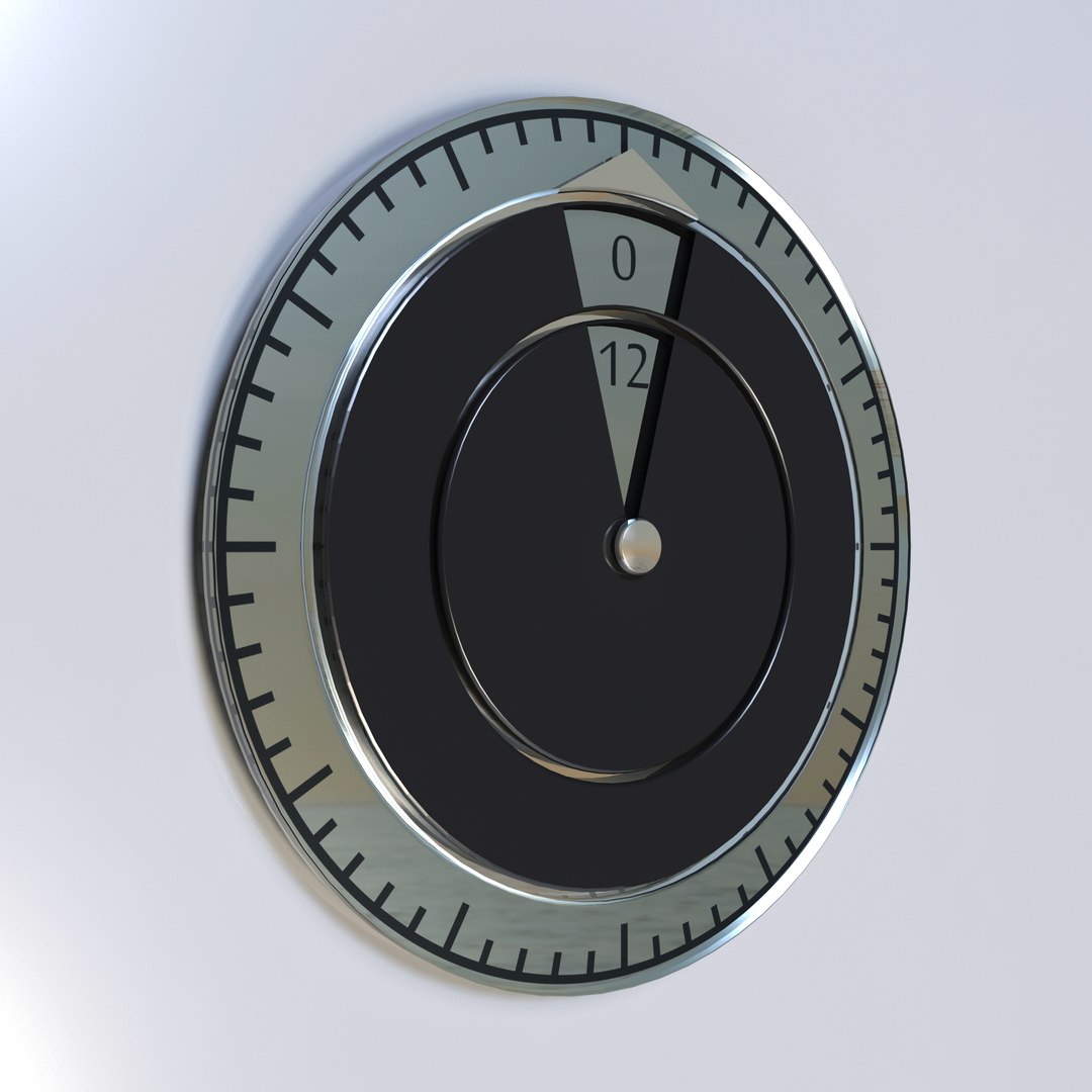 3D Analog-Digital Clock Model - TurboSquid 1981891