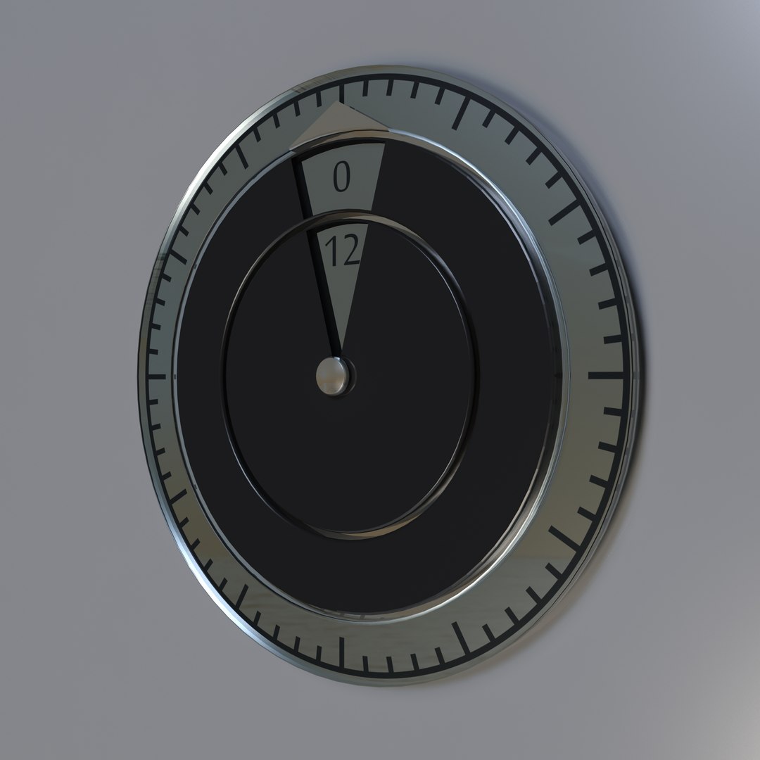 3D Analog-Digital Clock Model - TurboSquid 1981891