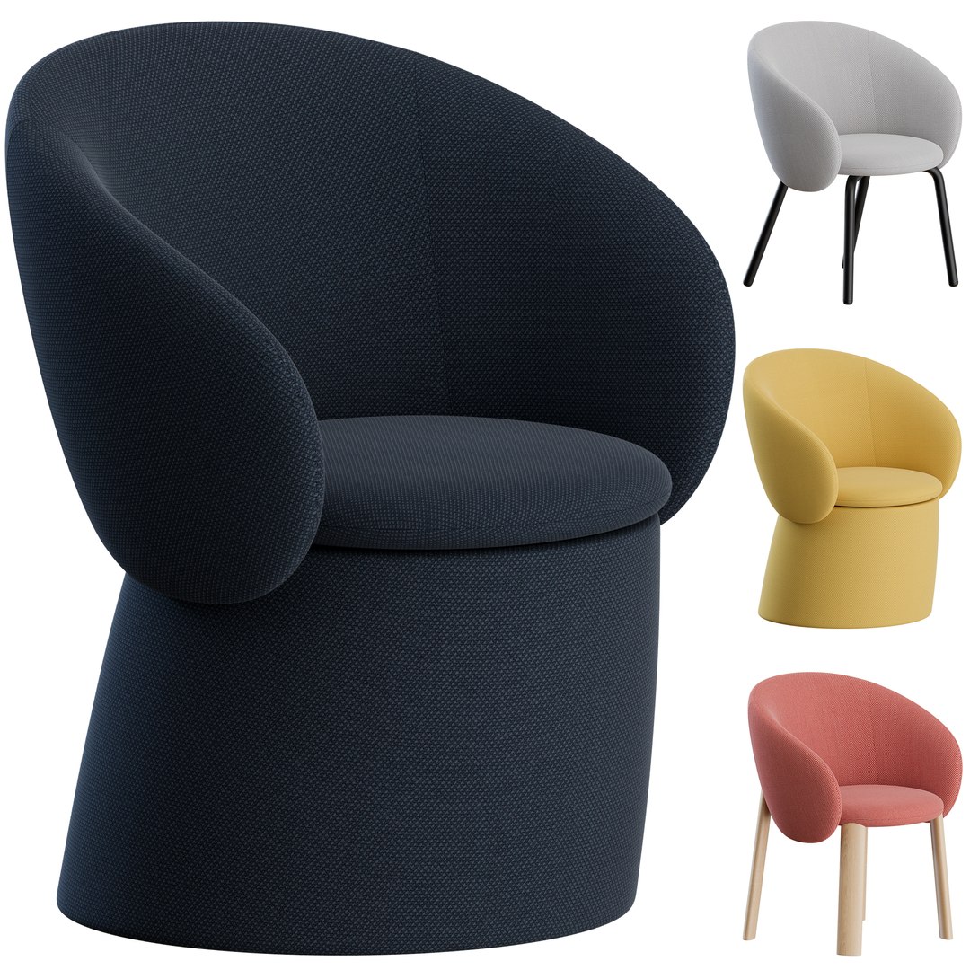 Nebulona Chairs By Miniforms 3D Model - TurboSquid 2239733