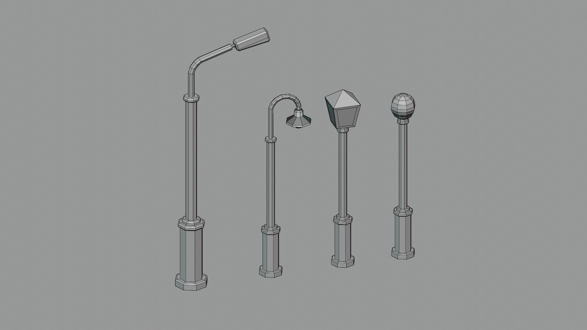 3D Street Assets Pack - TurboSquid 2144935