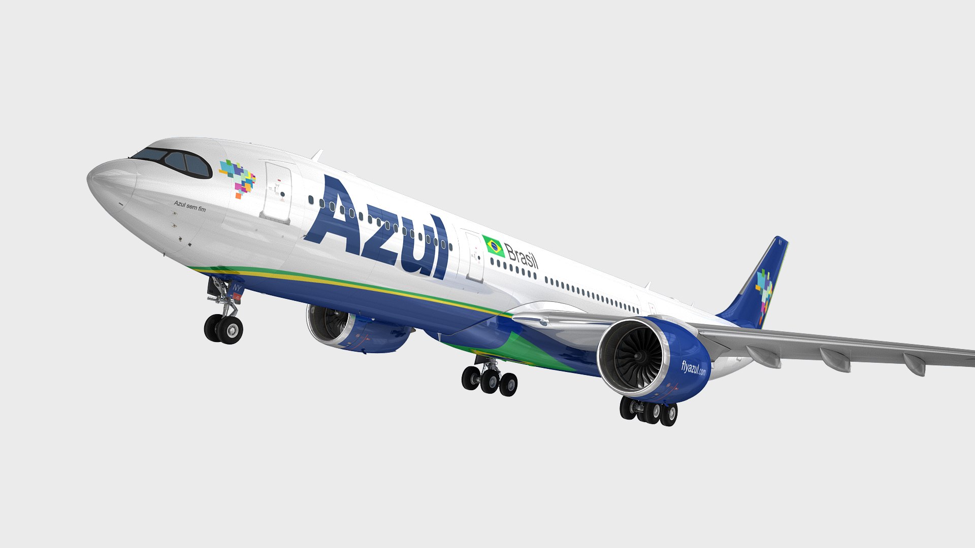 Airbus A330neo Azul 3D model - TurboSquid 1960522