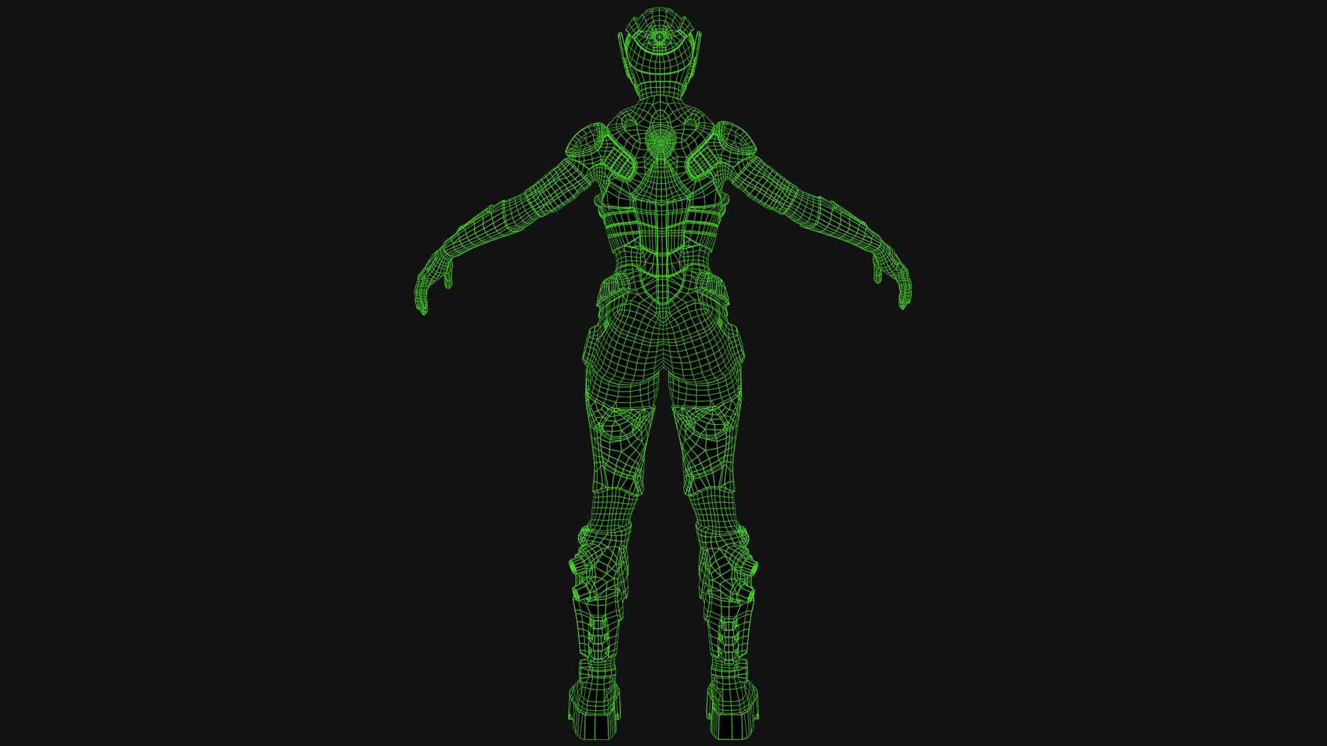 Sci Fi Ranger Green Colour 3D Model - TurboSquid 1717722