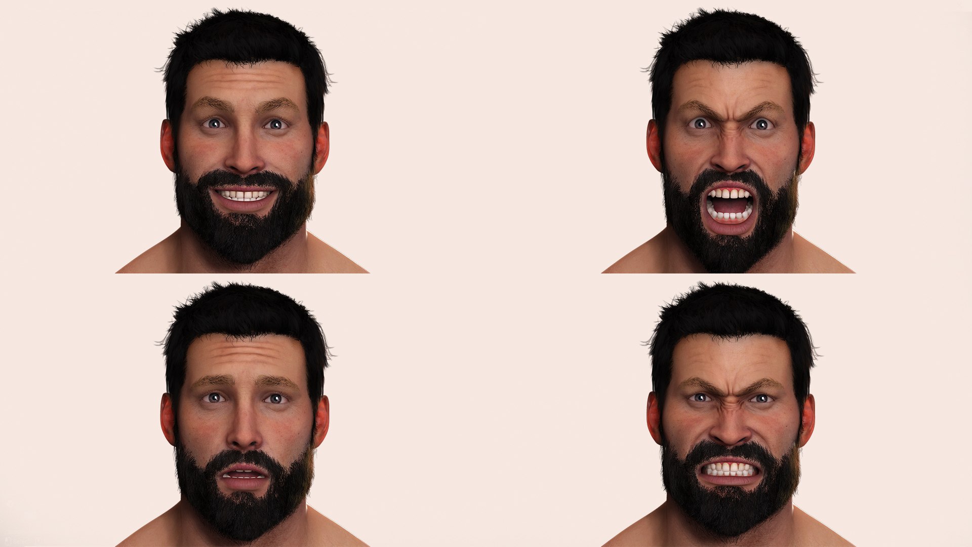 RIck Realistic Male Bodybuilder Character PBR Rigged 3D Model ...