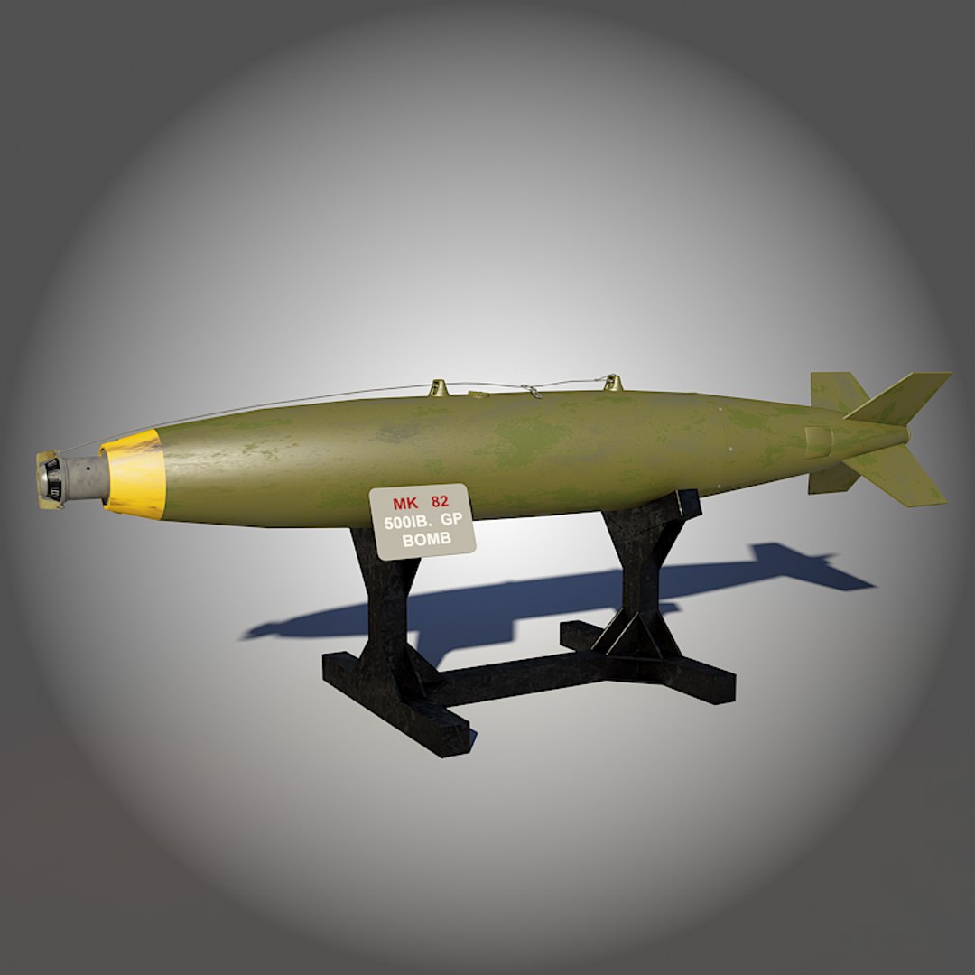 3dsmax demolition bomb mk 82