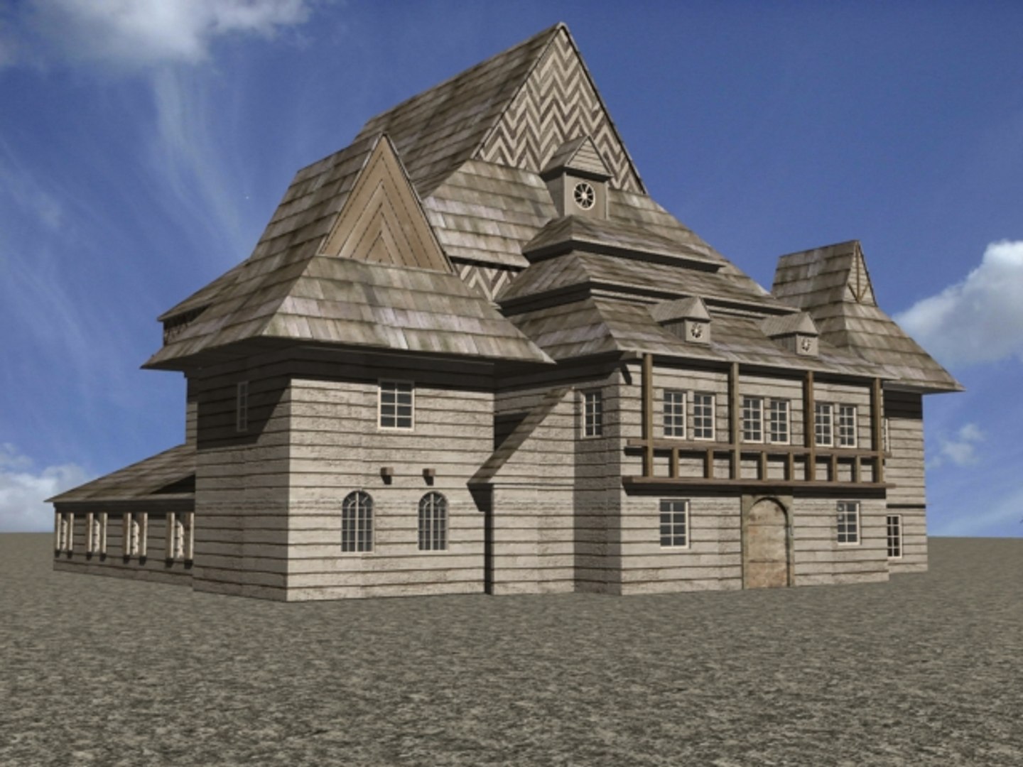 3ds Max Medieval Building