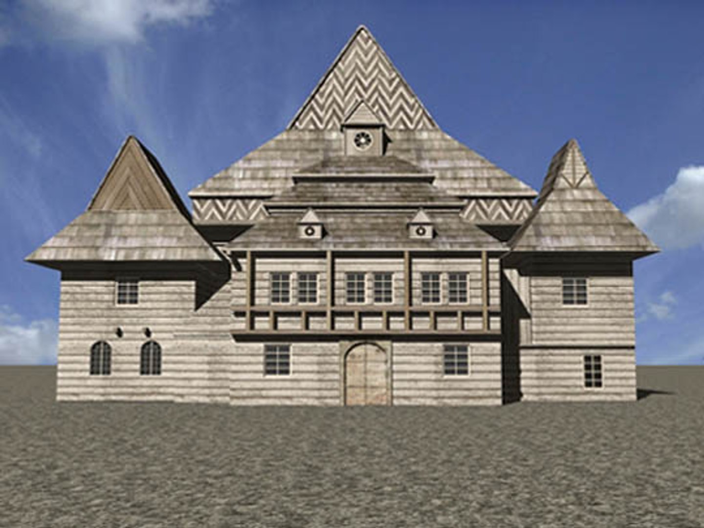 3ds Max Medieval Building